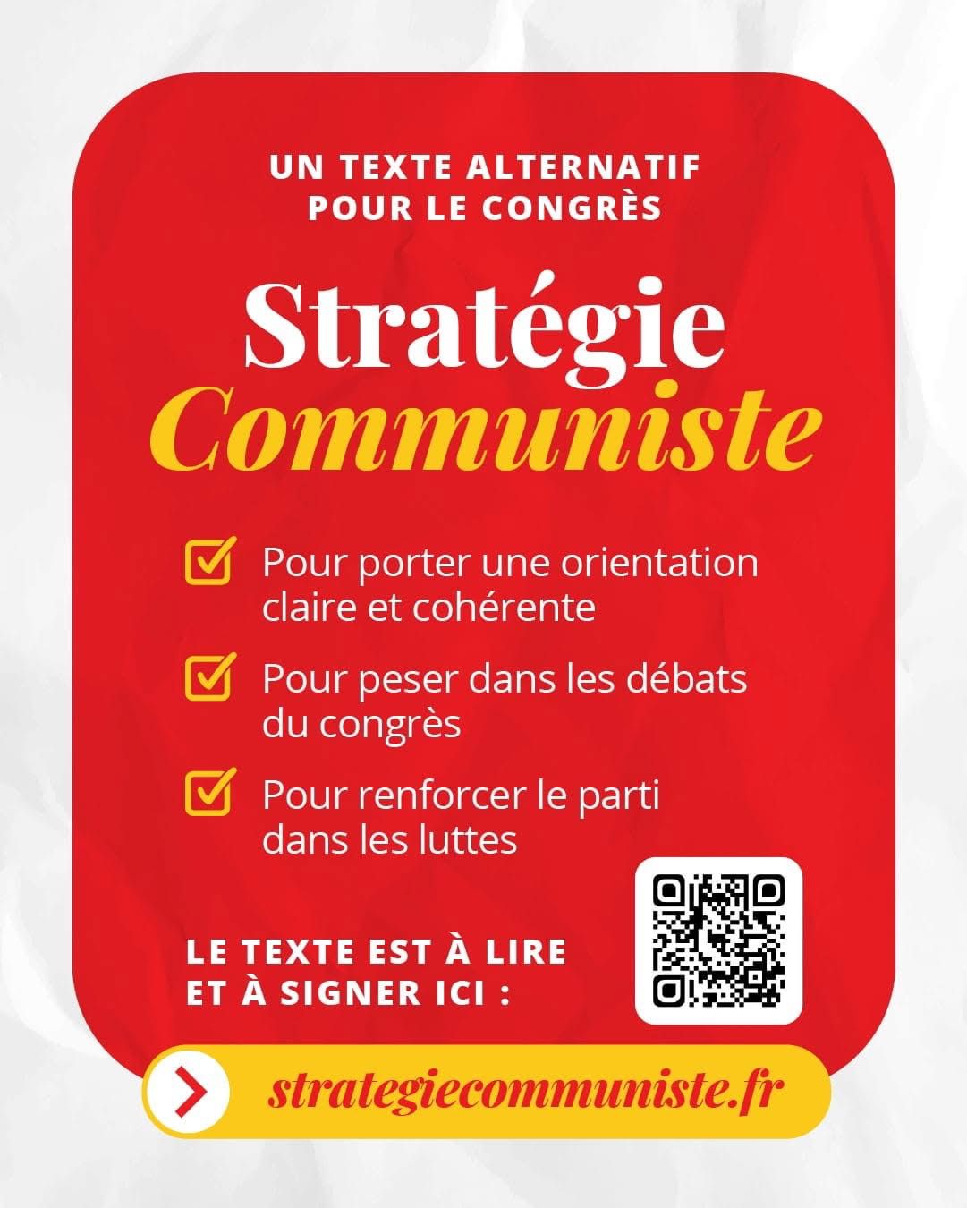 Stratégie Communiste — 40e Congrès PCF